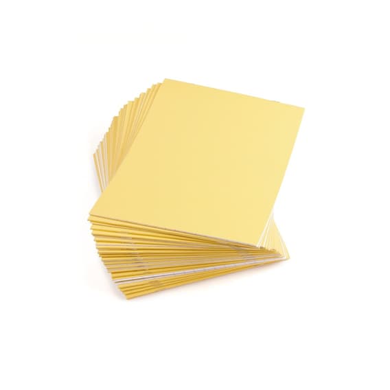 Yellow Exercise Books Lined 203 x 254mm 40 Pages - 50 Pack | Lined | YPO