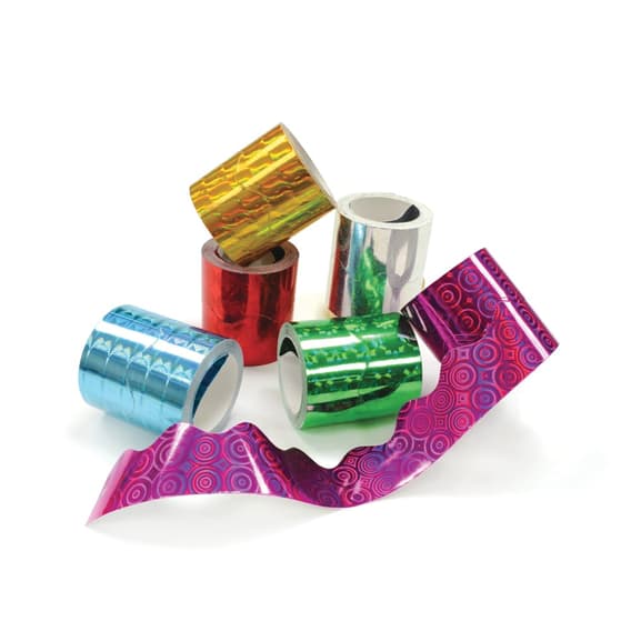 Holographic Border Rolls Assorted 57mm x 15m - 6 Pack | Border Rolls | YPO