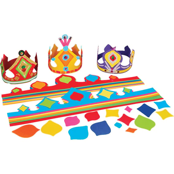 Crowns and Shapes Activity - 30 Pack | Craft Kits | YPO