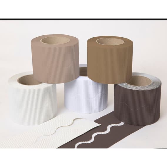 Corrugated Border Rolls Natural Pack of 5 | Border Rolls | YPO