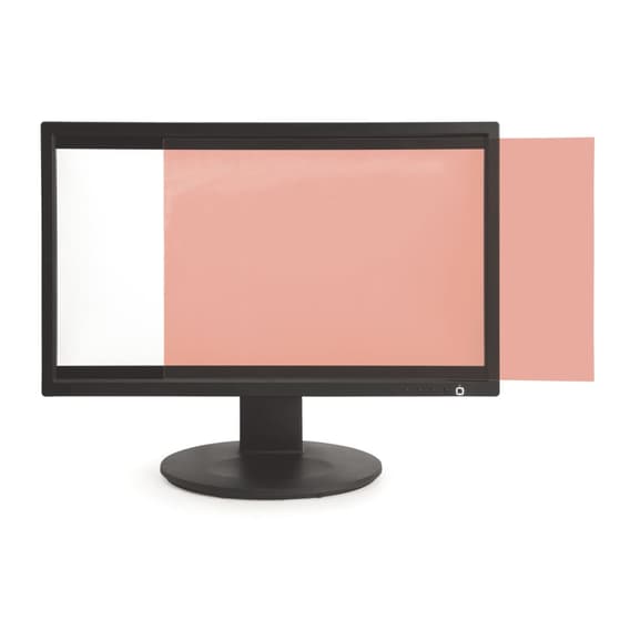 Dyslexia & Visual Stress Friendly Tinted Monitor Overlay Pink - 19 inch ...