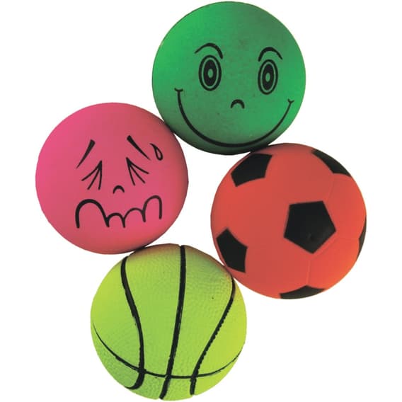 Assorted Neon Sponge Playballs - 24 Pack | Play Balls | YPO
