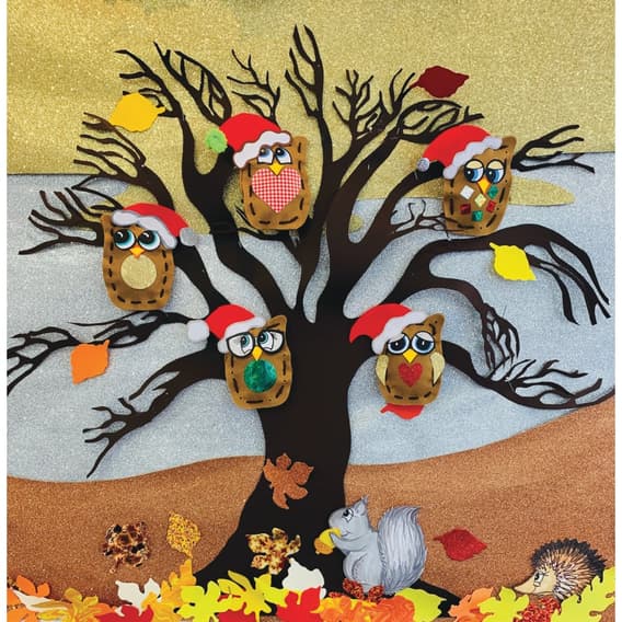 Christmas Felt Owl Activity - 30 Pack | Craft Kits | YPO