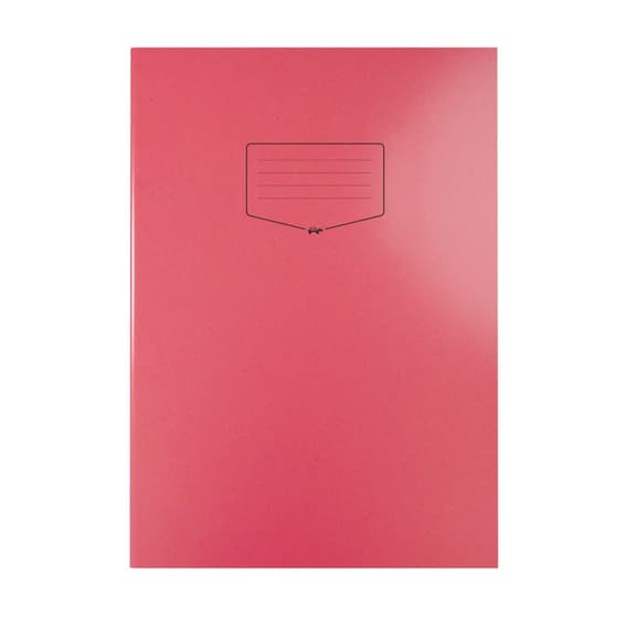 Silvine Turtle Tough Shell A4+ Red Exercise Book, 12mm Lined & Margin ...