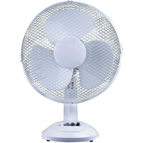 Pro Elec 12 Inch Desk Fan - White | Heating, Ventilation & Air ...