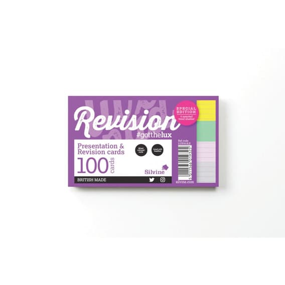 100 Revision Cards in Limited Edition Trend Colours 5x3" | Revision ...