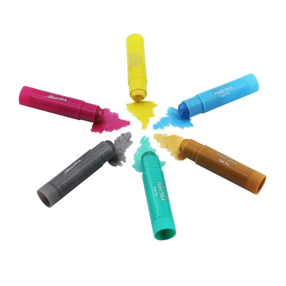 Metallic Paint Sticks Assorted Colours - 6 Pack | Ready Mixed Paint | YPO