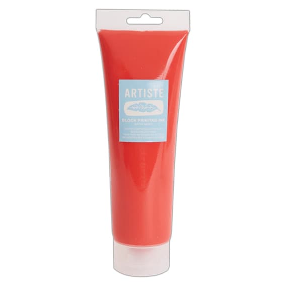 Watercolour Block Printing Ink - Brilliant Red (300ml Bottle ...