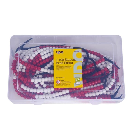 YPO Numeracy 1-100 Bead String - 10 Pack | Counting & Sorting | YPO
