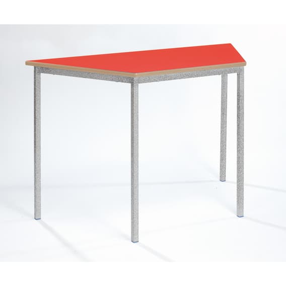 Trapezoidal Table, Fully Welded Frame, MDF Edges - 1100(W) x 550mm(D ...