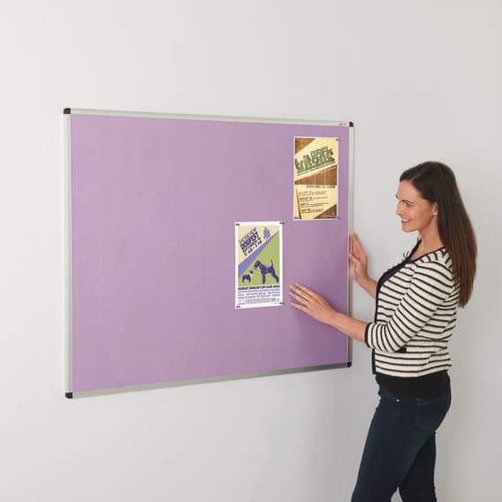 ColourPlus® Metroplan Aluminium Framed Noticeboard - 600(H) x 900mm(W ...