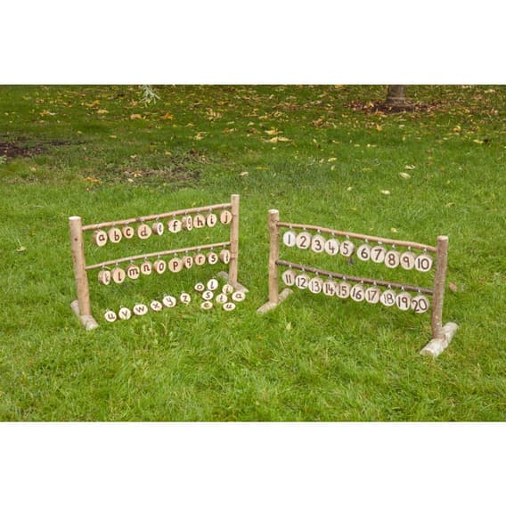 Cosy Outdoor Alphabet and Number Lines | Outdoor Classroom | YPO