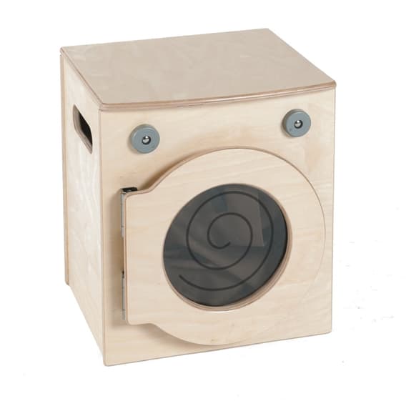 Wooden Natural Toddler Role Play Washing Machine | Kitchens ...