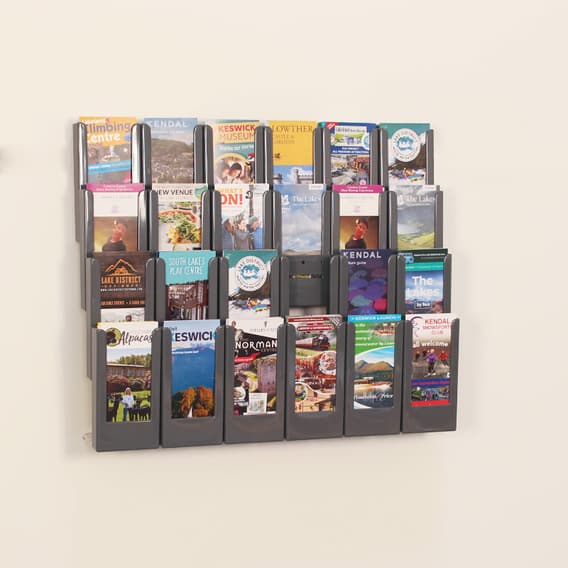 Expanda-Stand™ Coloured Leaflet Display range - 24 x 1/3A4 550(H) x 672 ...