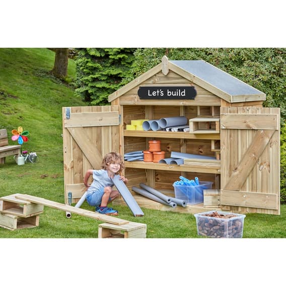 Millhouse Loose Parts Lodge Wwith Building Block Set | Storage | YPO