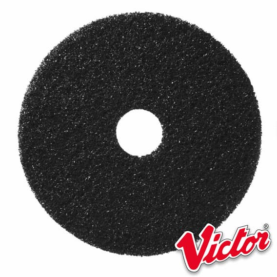 Victor 15" Floorpads 5 pk - BLACK | Floor Cleaning Machines & Pads | YPO