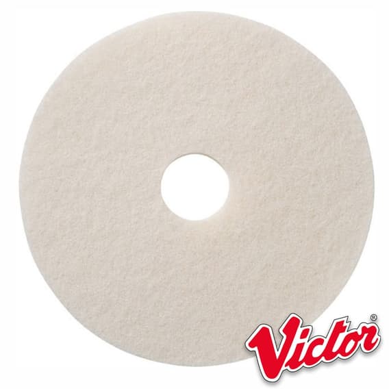 Victor 15" Floorpads 5 pk - WHITE | Floor Cleaning Machines & Pads | YPO