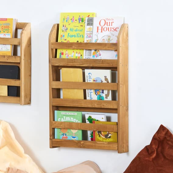 Cosy Curiosity Flat Facing Wall Book Case - Vertical | Book Storage | YPO