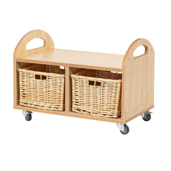 Designs for Education Mobile Narrow Storage Unit - Baskets | Early ...