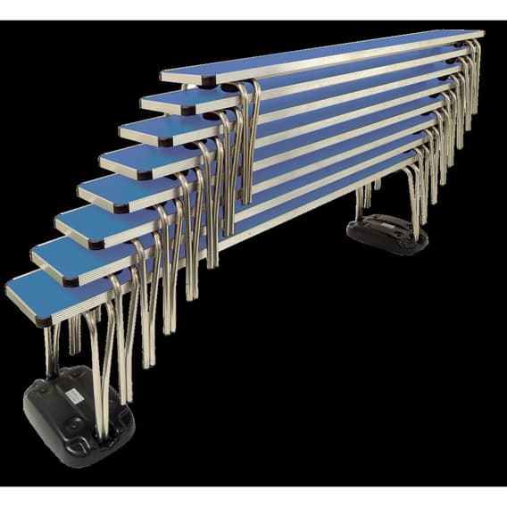 8 Stacking Benches with Bench Skates | Dining Tables & Benches | YPO
