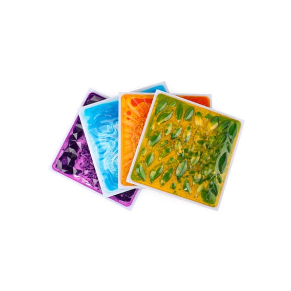 Soft Textured Tactile Sensory Liquid Tiles - 4 Pack | Tactile | YPO