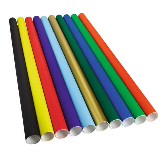 Educraft Superwide Poster Rolls, 10 Assorted Popular Colours, 15m ...